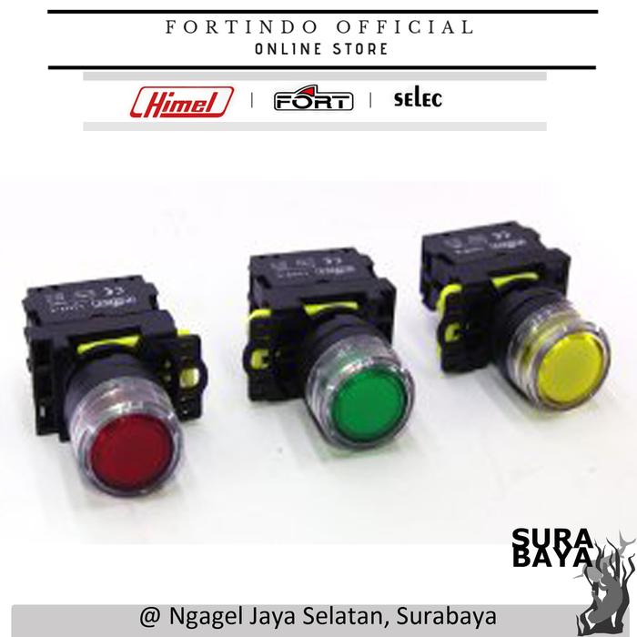 Jual Iluminated Push Button With LED 220VAC FORT PANEL SURABAYA - Kota ...