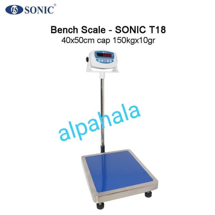 Jual Timbangan duduk,digital -bench scale sonic T18 150kg - Kota Surabaya - alpahala | Tokopedia