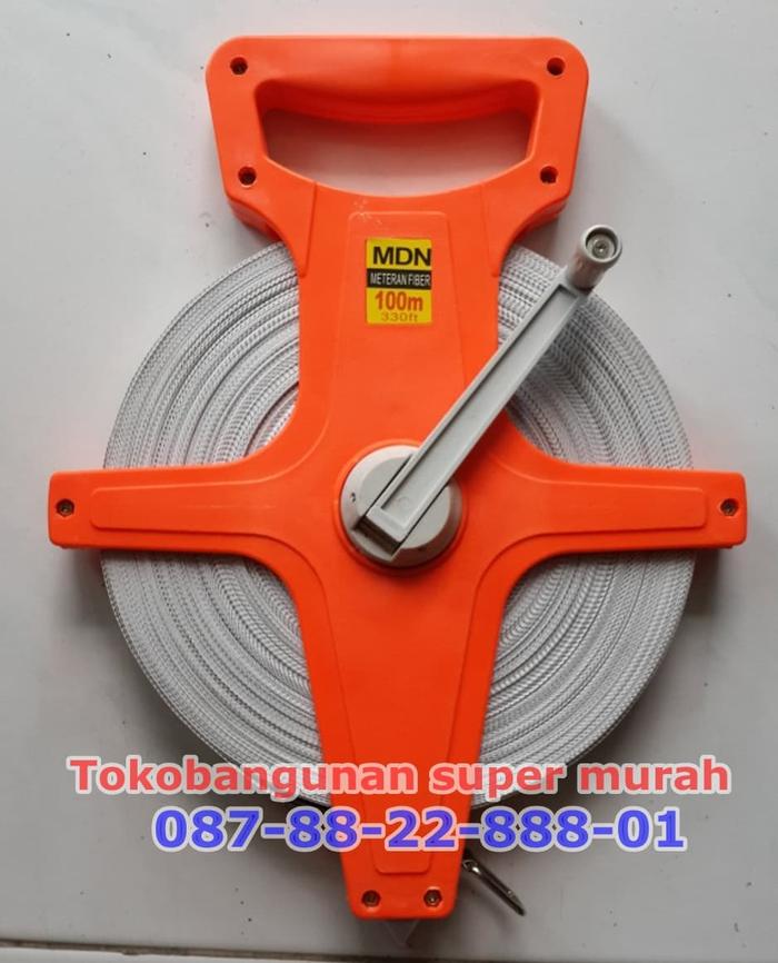Jual METERAN TANCAP 100 METER FIBER ROLL PANJANG / METERAN TANAH 100 M - Jakarta Utara ...