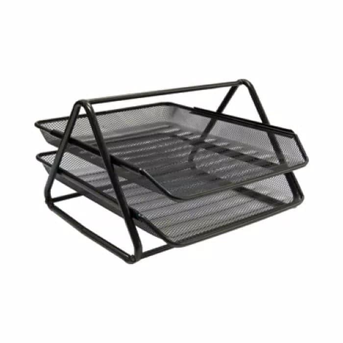 Jual Tray Besi 2 Susun Vtec/Rak Kertas Jaring 2 Susun/Rak Surat 2 Susun ...