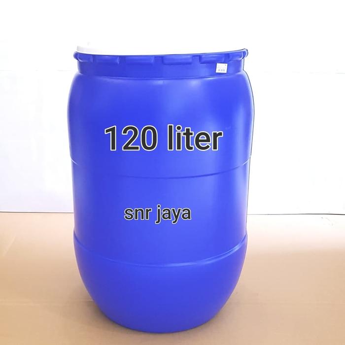 Jual Tong air/gentong air 120 liter tinggi biru +tutup putih/ GOJEK ...