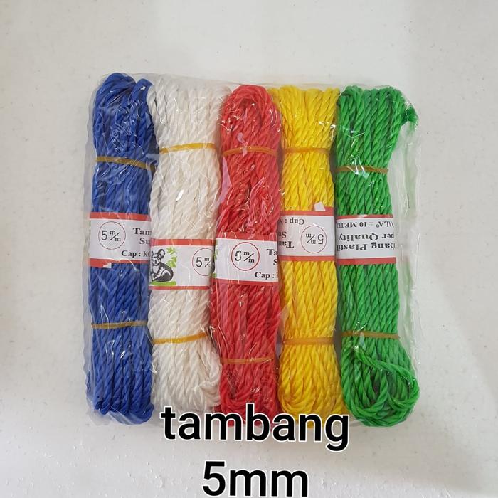 Jual tali tambang 5 mm -panjang 10 meter =1gulung/1iket - Jakarta Utara ...