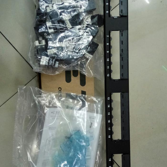 Jual AMP/Commscope Patch Panel 24 Port Cat5e patch panel cat 5e ...
