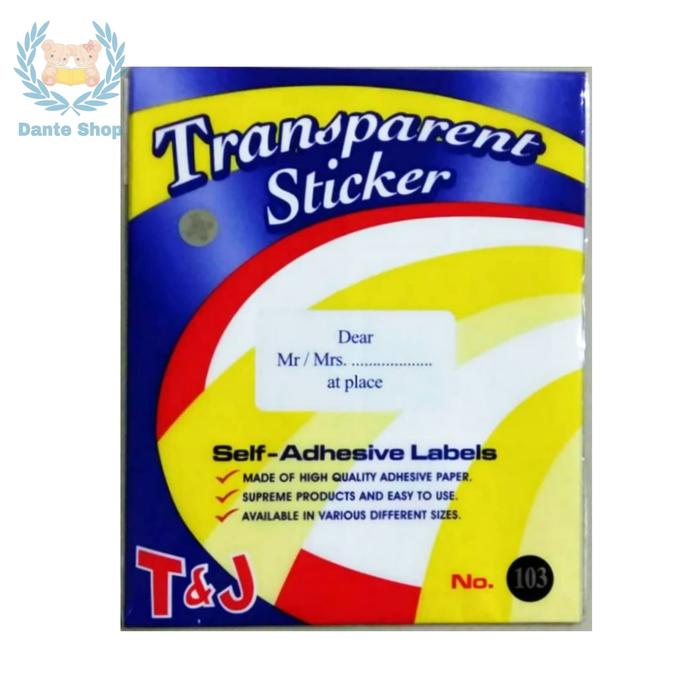 Promo Label Transparan Tom & Jerry 103 ( Label Undangan ) - Jakarta ...
