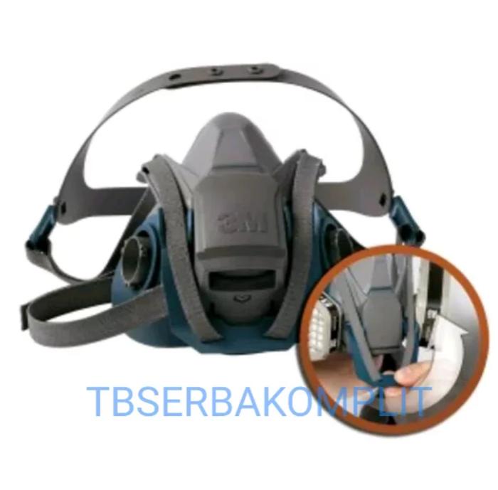 Jual Masker 3M rugged Comfort quick Latch half facepiece respirator ...