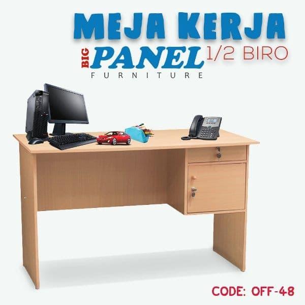 Jual Meja kantor meja kerja meja tulis stengah Biro BIG PANEL MTB 102 ...