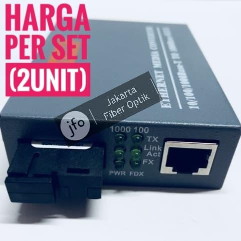 Jual Media converter Gigabit 10/100/1000 Mbps FO to LAN RJ45 singlemode - Jakarta Barat ...