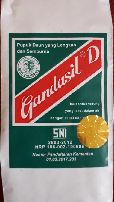 Jual Pupuk NPK untuk daun Gandasil D komposisi 20-15-15 - Kota Bekasi ...