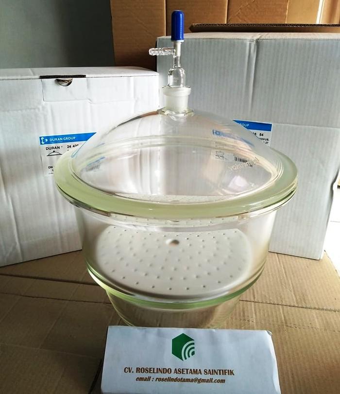 Jual Desikator Vacuum dia 250 mm Desiccator cap 10.5 L Desicator DURAN ...