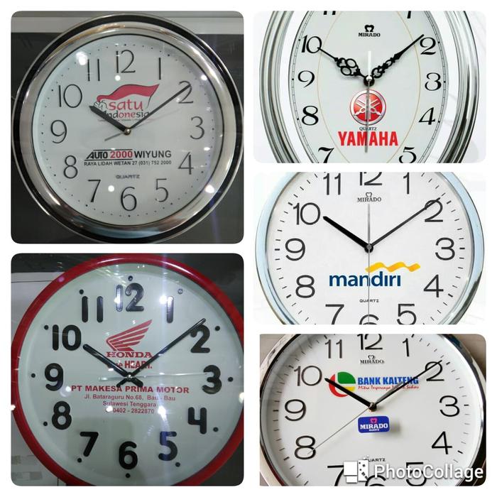 Jual sticker logo perusahaan untuk jam dinding - Putih susu - Kab ...