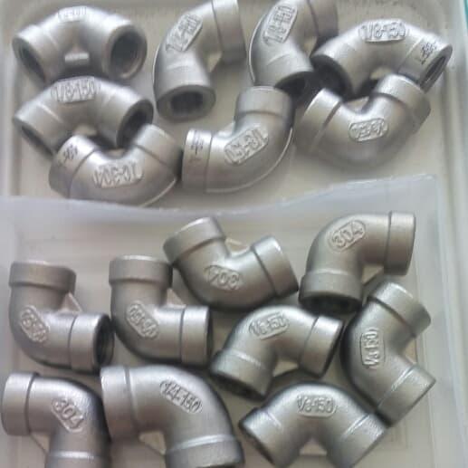 Jual Elbow 90 derajat 1/8" sus 304 class 150 drat knee keni stainless - Kota Medan - Medan Pipe ...