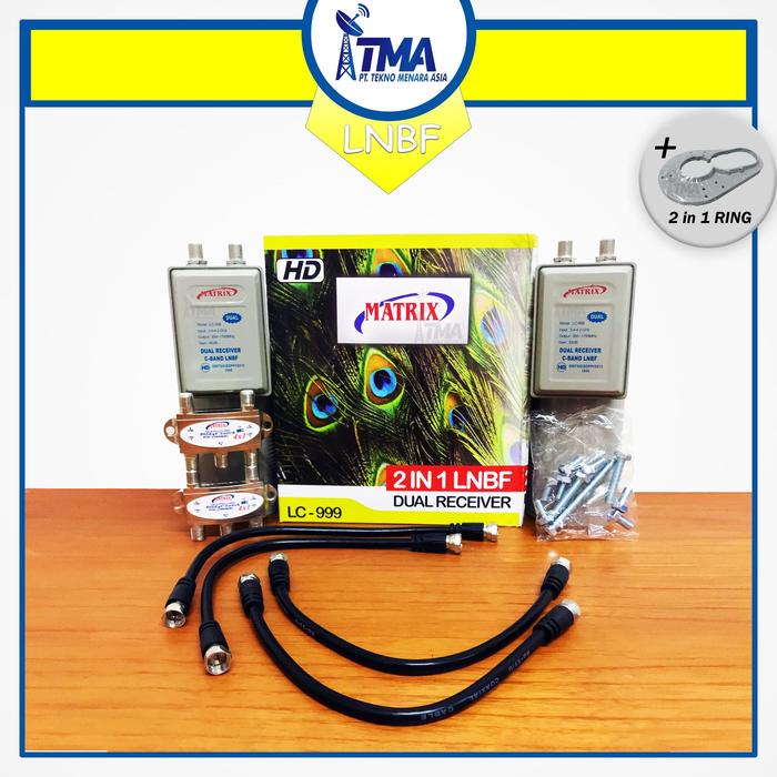 Jual MATRIX 2 IN 1 LNBF C-BAND - DUAL RECEIVER + (2 IN 1 RING) - Kota ...