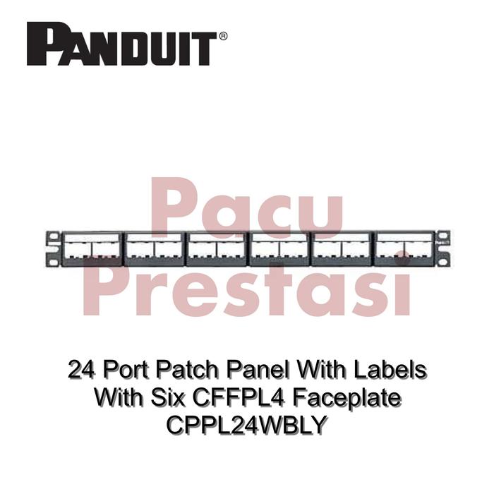 Jual 24-Port Patch Panel With Label, Pandu PN: CPPL24WBLY - Kota ...