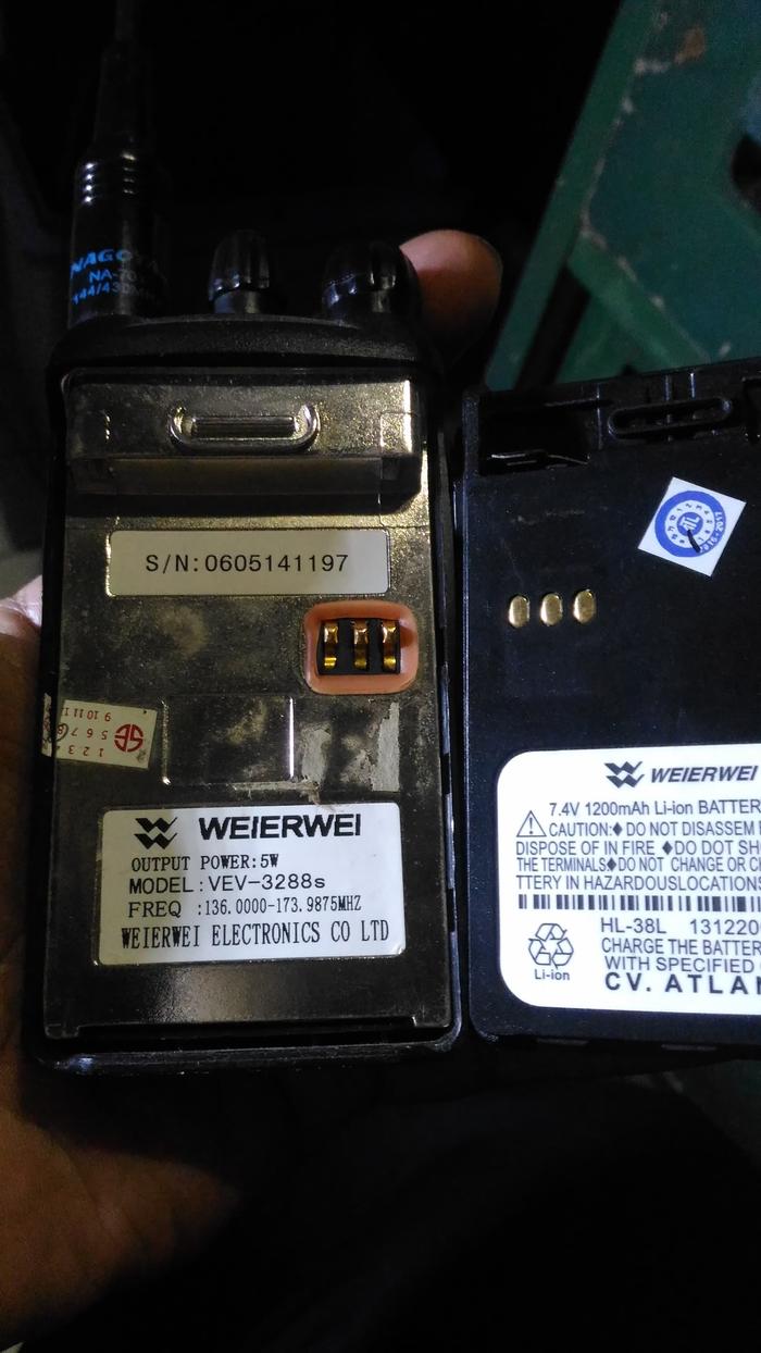 Jual Ht Weierwei Vev 3288s Frekuensi Vhf Stok Banyak Di Seller Noelle - Cengkareng Timur, Kota ...