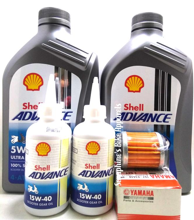 Jual PAKET GANTI OLI YAMAHA XMAX| SHELL ADVANCE ULTRA MATIC+OLI GEAR ...
