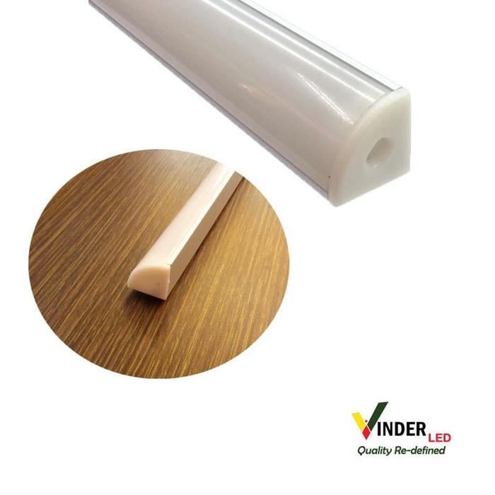 Jual VINDER Housing Rumah Lampu Led Strip Model Led Bar Sudut Curved ...