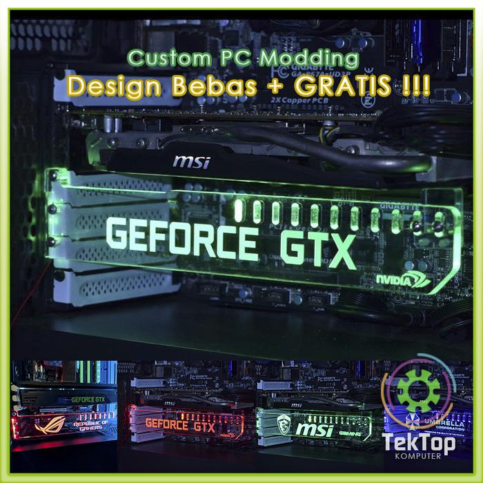 Jual VGA Holder Support Bracket RGB Led Custom Modding - Kab. Sleman ...