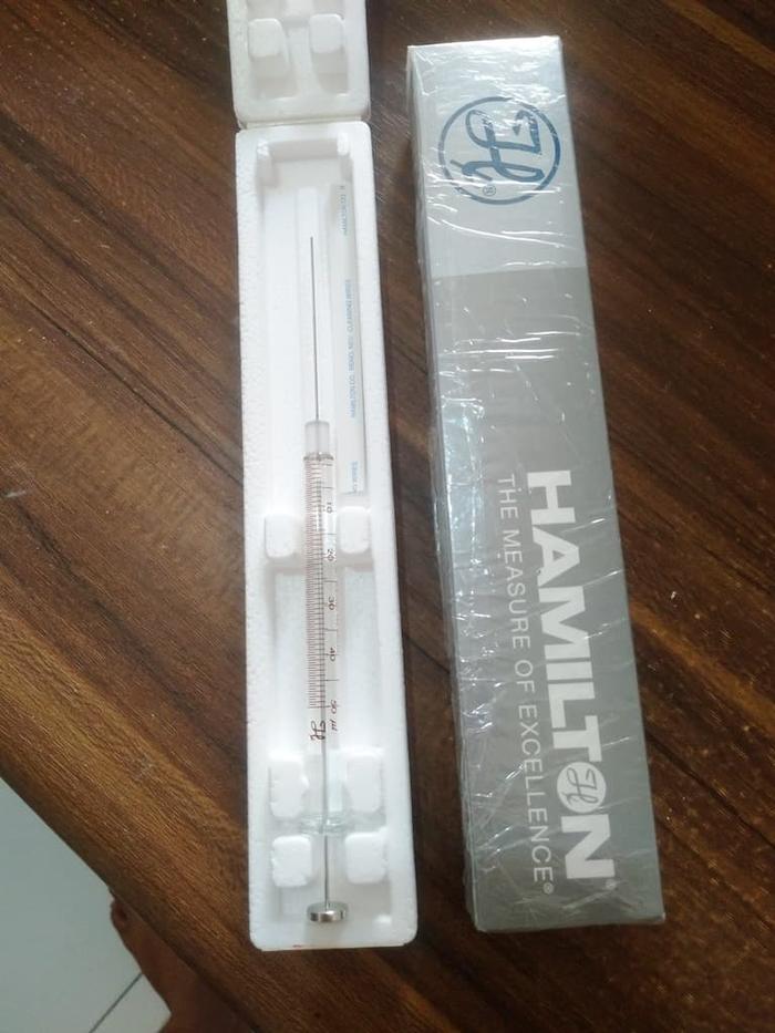 Jual HAMILTON 80565 Syringe Microliter 50 uL Cemented Needle Point ...