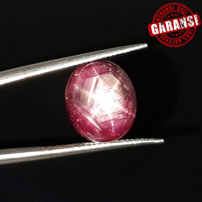 Promo Batu Natural Ruby Star Mozambique Garansi Asli - Jakarta Timur ...