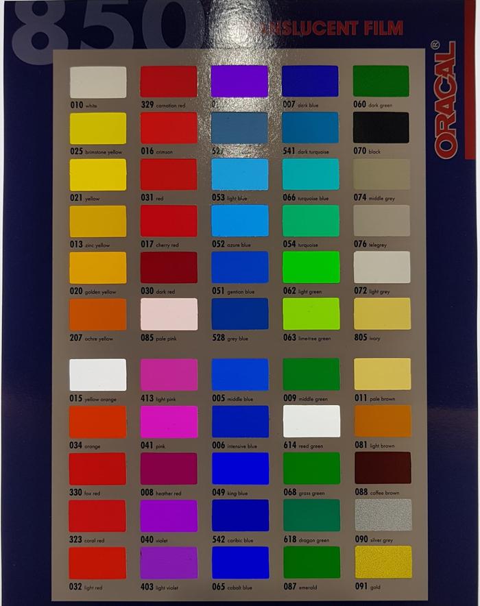 Jual Sticker Oracal 8500 Translucent - Jakarta Pusat - Panorama Sticker ...