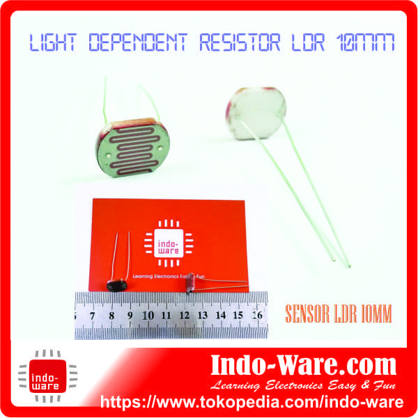 Jual LDR 10mm Photoresistor Light Dependent Resistor LDR 10mm sensor ...