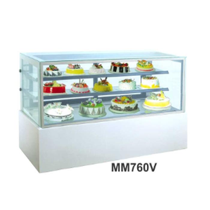 Jual Rectangular Cake Showcase MM760V / Display Kue (White Marble) - Jakarta Timur - Prima Aneka ...