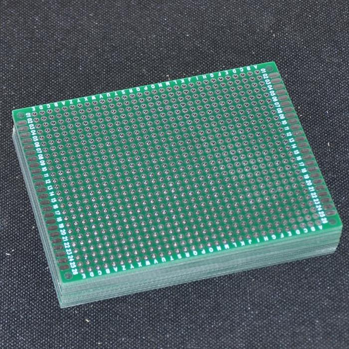 Jual PCB Dot Matrix 6x8 cm Double Layer Through Hole 6x8cm FR4 ...