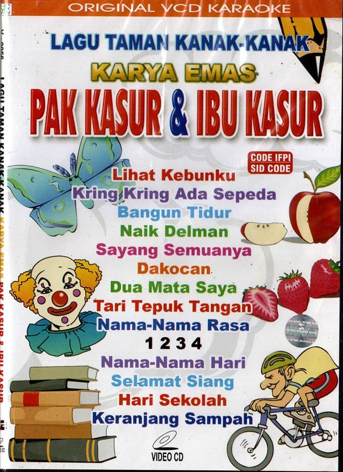 Jual VCD KARAOKE LAGU TK KARYA EMAS PAK KASUR & IBU KASUR (ORIGINAL ...