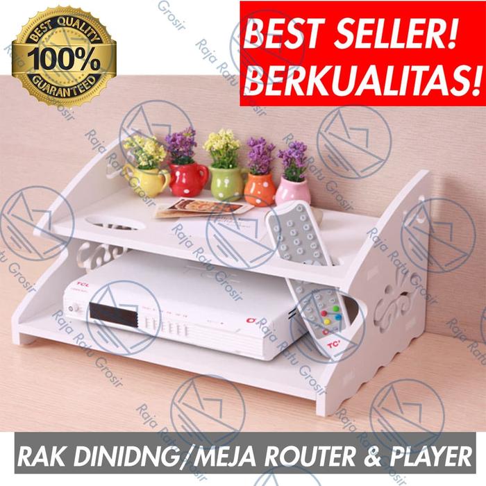 Jual RAK DINDING ROUTER WIFI MODEM TELEPON REMOTE DEKORASI SERBAGUNA ...