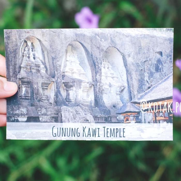 Jual Gunung Kawi Kartu Pos Postcard Temple Candi Bali Surat Filateli ...