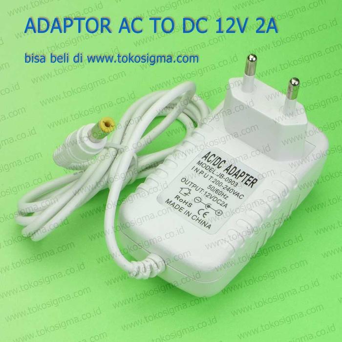 Jual ADAPTOR 12V 2A JEK 5.5mm X 2.5 mm - Putih - Jakarta Barat - Toko ...