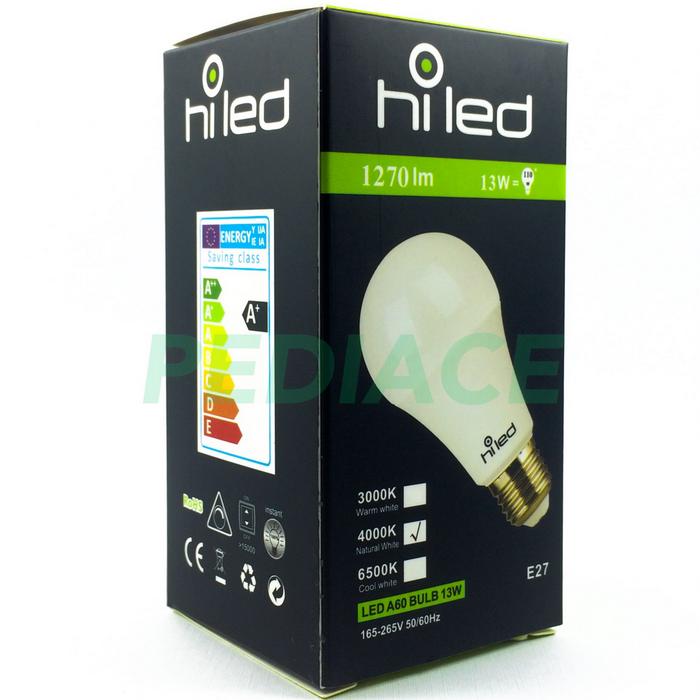 Jual Lampu Bohlam LED Hiled Bulb 13W 13 Watt Natural White 4000K E27 ...