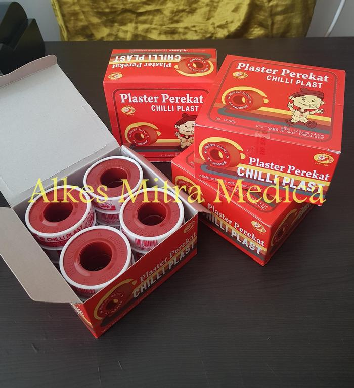 Jual Chilli Plast 1.25cm x 4.5m / Plaster Perekat Rol/Plester Coklat ...