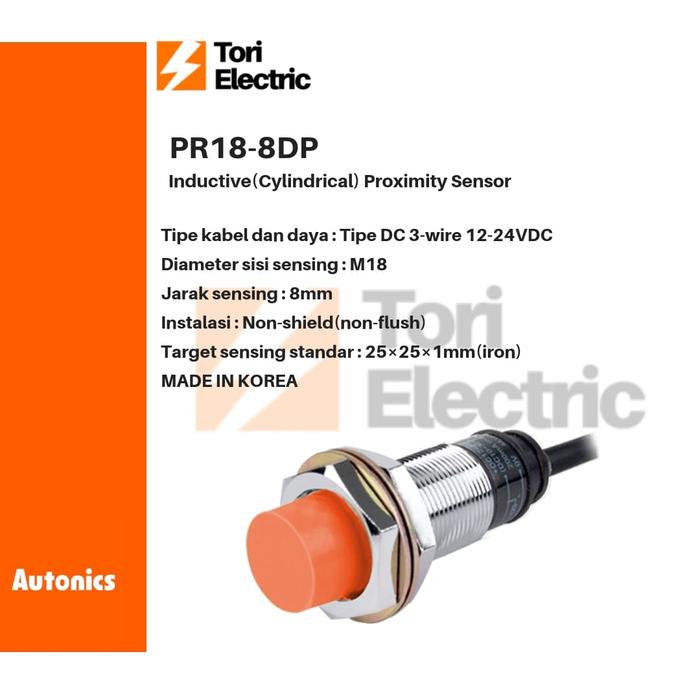 Jual AUTONICS INDUCTIVE (CYLINDRICAL) PROXIMITY SENSOR PR18-8DP 100% ORI - Kota Bandung - Tori ...