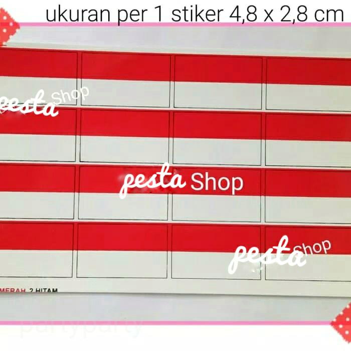 Jual sticker muka bendera merah putih xc - Kota Bekasi - partyparty ...