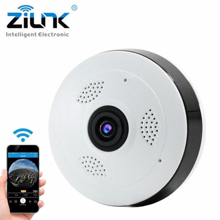 Jual Ip Cam Camera Cctv Wireless 360 Panoramic Fisheye Fish Eye Lens ...