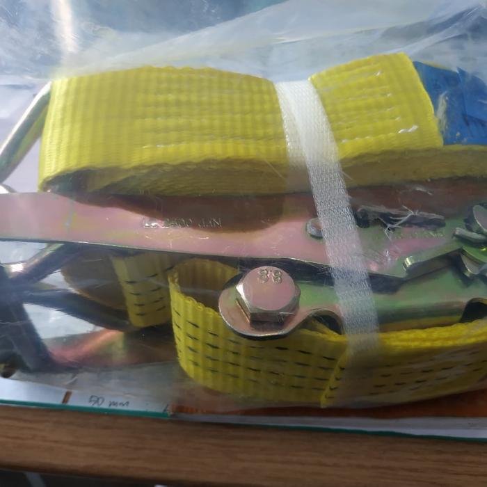 Jual Cargo lashing belt ratchet tali krek 50 mm 4 ton 10 mtr meter ...