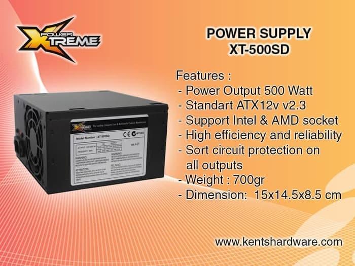 Jual POWER SUPPLY UNIT PSU X-Treme - 500W / XT-500SD - Kota Surabaya ...