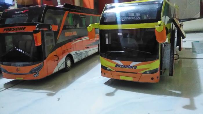 Jual miniatur bis nusantara parwis miniatur bus full interior - Jakarta ...