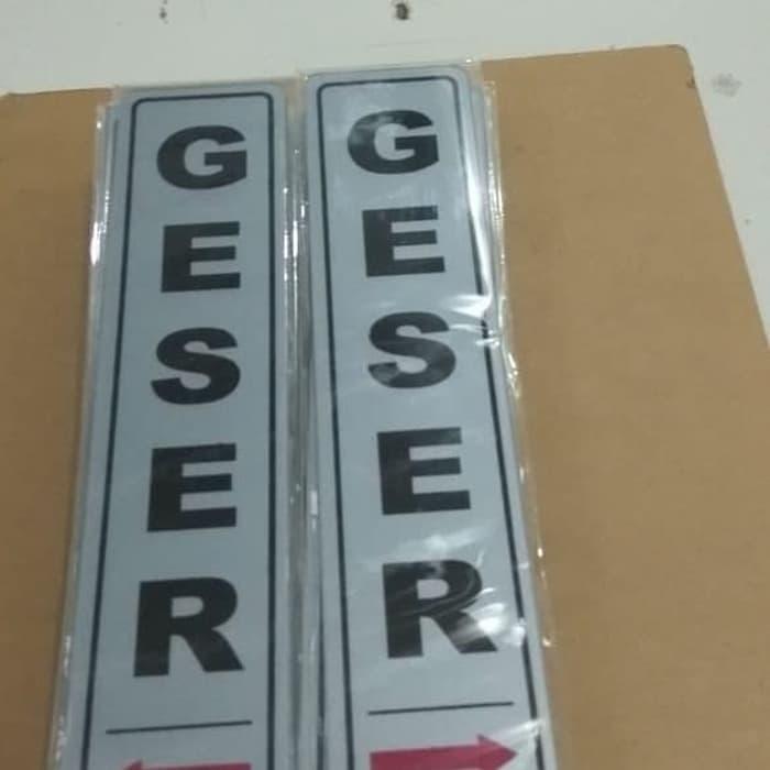 Jual plat acrylic/sign label geser/stiker/papan petunjuk akrilik/sign ...