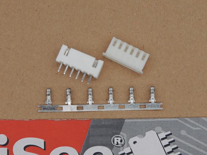 Jual 6 Pin Connector Leads Header 2.54mm XH-6P Kit Housing Terminal ...
