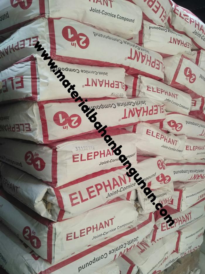 Jual Elephant Joint-Cornice Compound 2 in 1 per kg compon plaster ...