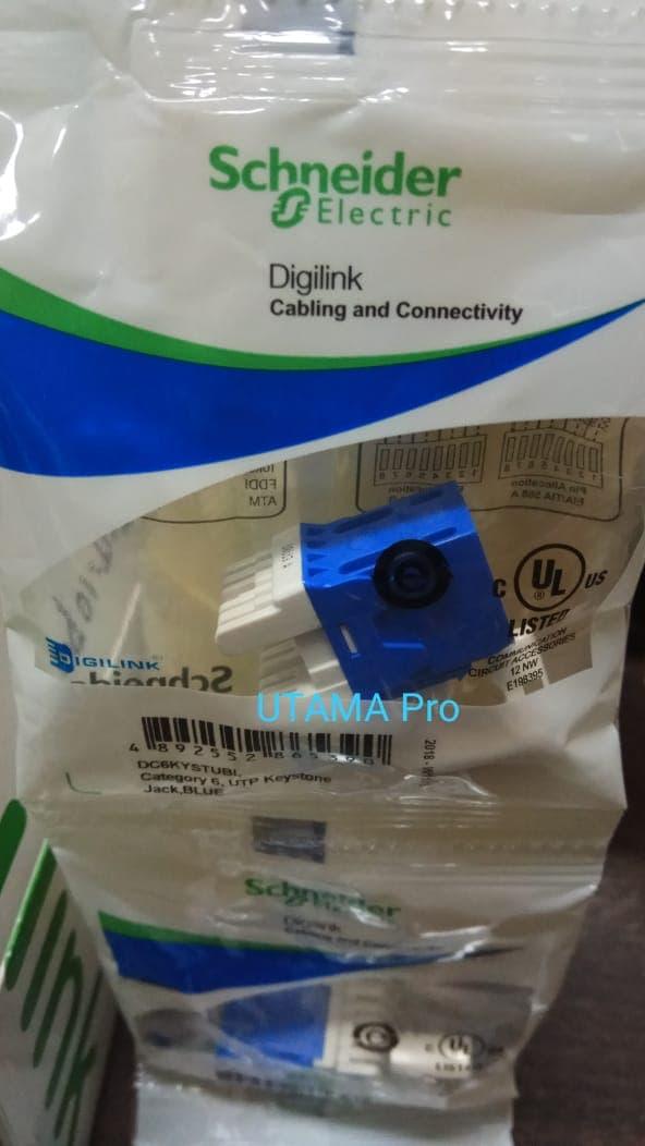 Jual Schneider Modular Cat 6 DC6KYSTUBL + faceplate Schneider ...