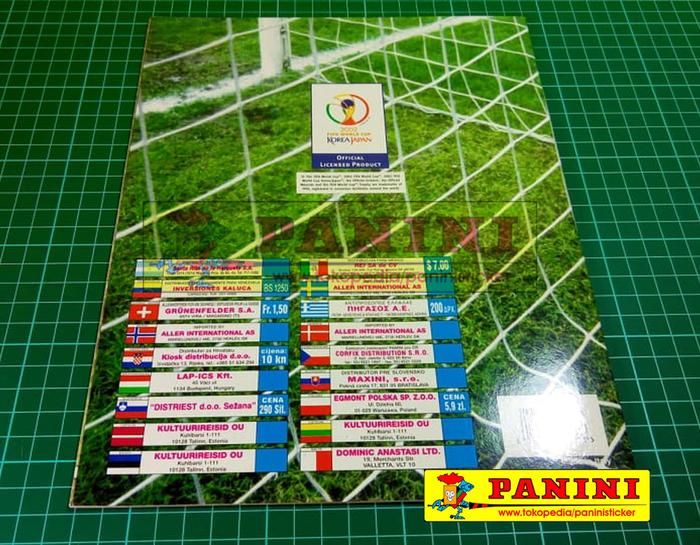 Jual Panini Sticker Road To World Cup 2002 Album + Complete Stickers ...