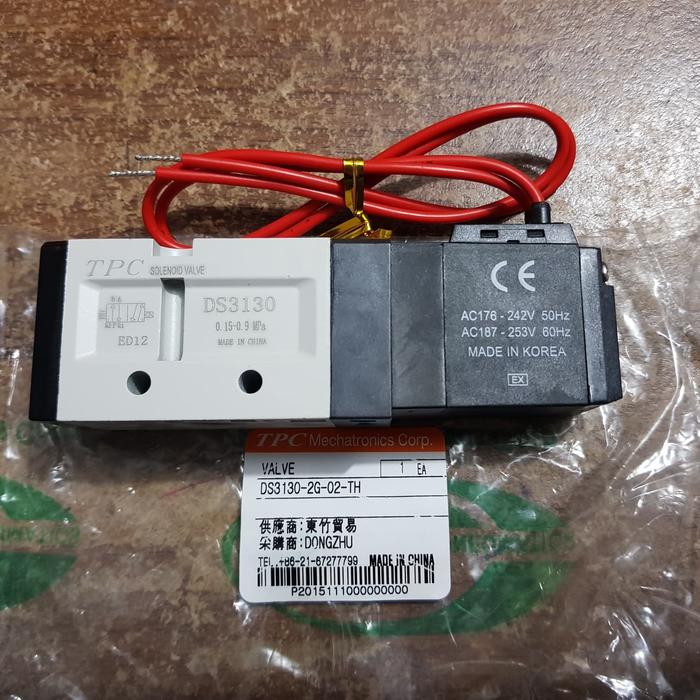 Jual solenoid valve TPC DS3130-2G-02 220v 1/4" - Jakarta Pusat ...