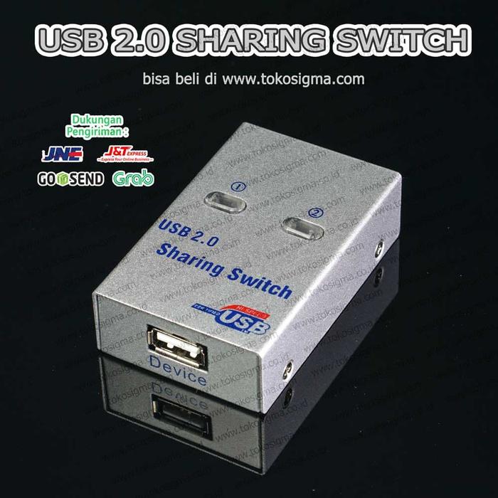 Jual USB 2.0 SHARING SWITCH 2 PORT INPUT PC TO 1 OUTPUT USB DEVICE ...