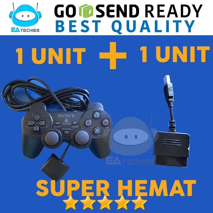 Jual Paket Stick Stik PS2 Ori + Converter PS2 to PS3 PC USB Single ...
