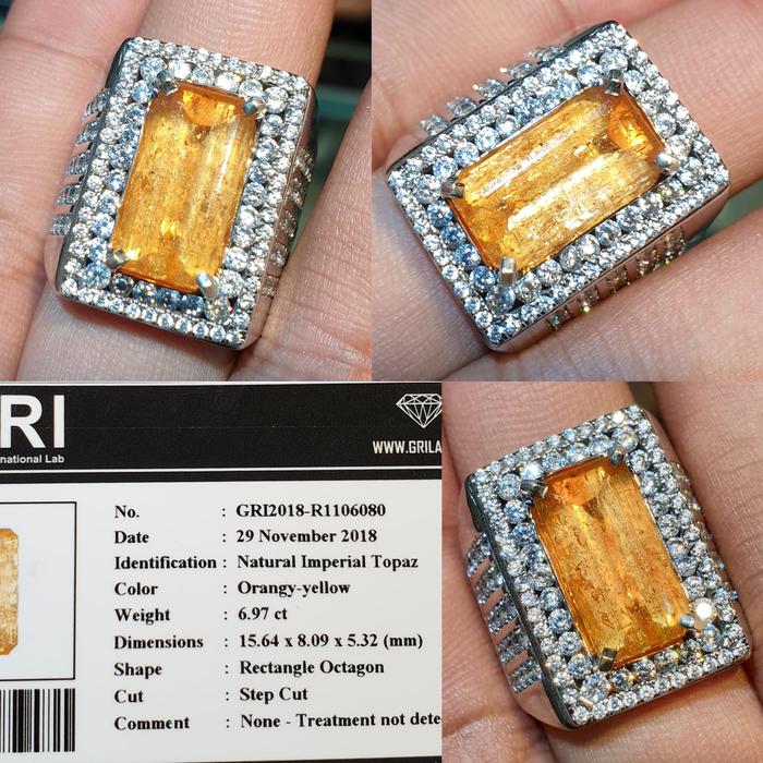 Jual Batu Imperial Topaz Top Color Memo 6.97 crt - Jakarta Timur - AZHAR GEMSTORE | Tokopedia