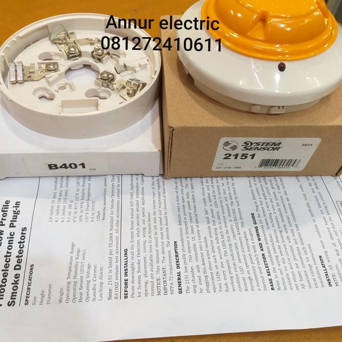 Jual smoke detector system sensor 2151 - Jakarta Pusat - annurelectric ...