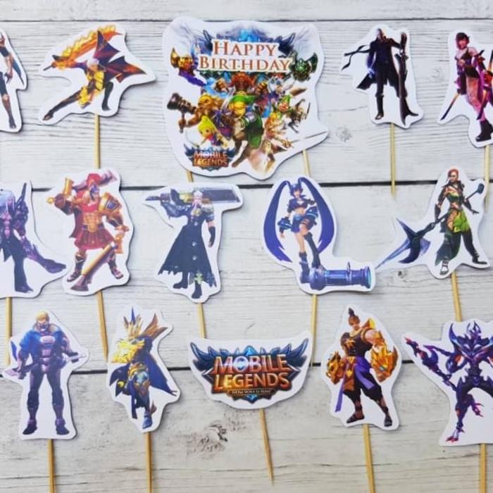 Jual Cake Topper Mobile Legends 1 set isi 15pc - Kota Surabaya ...